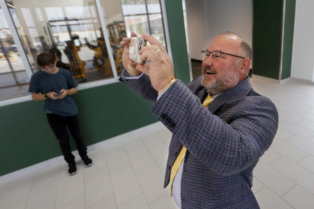 Bison athletics unveils completed wish list in football indoor facility ...